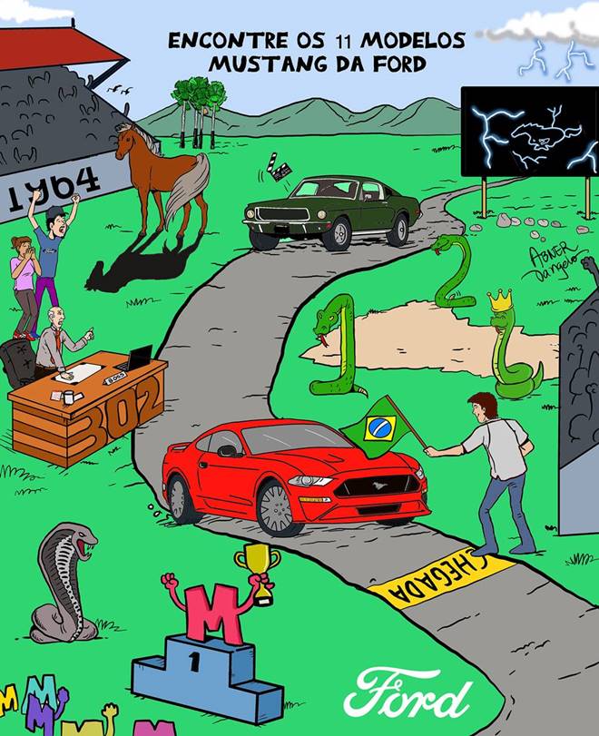 Desenhos Do Ford Mustang